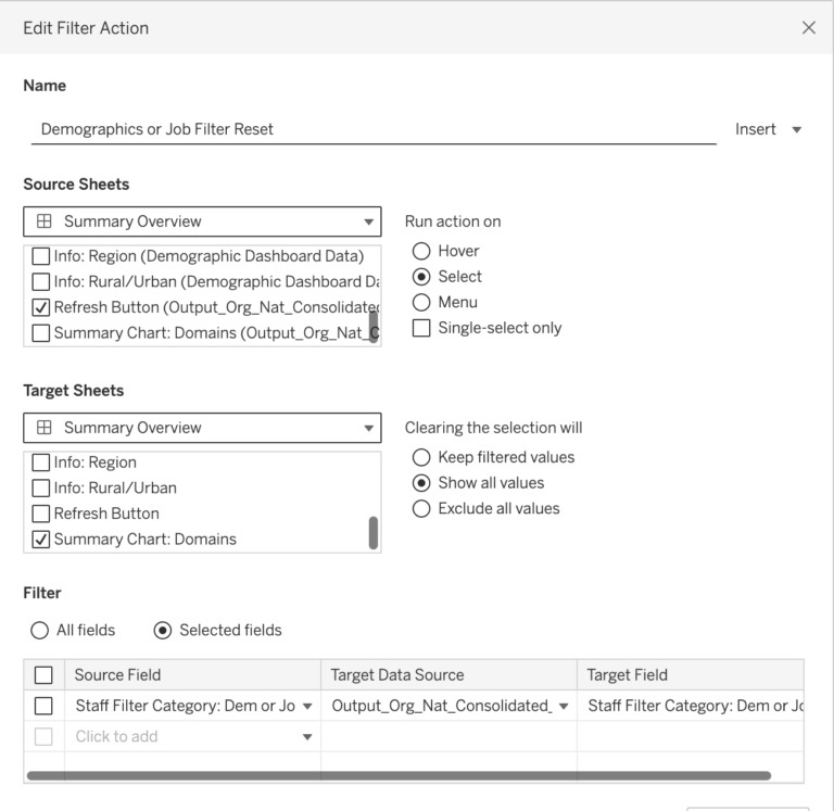 Create a Reset Button for Dashboard Filters & Sets ~ Kaleido Analytics